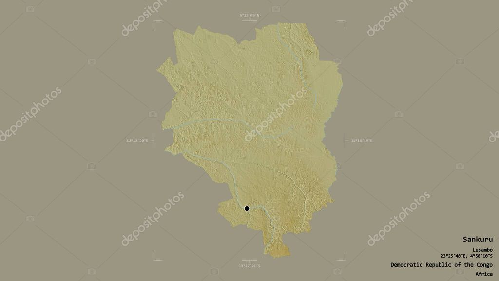 Zona de Sankuru, provincia de la República Democrática del Congo ...