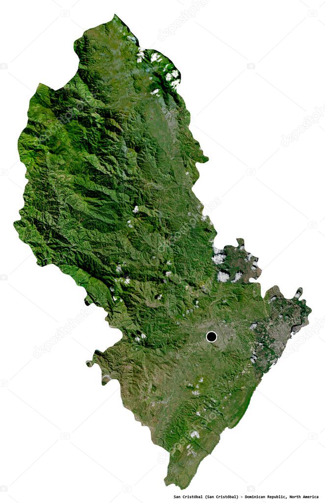 Forma de San Cristóbal, provincia de República Dominicana, con su ...