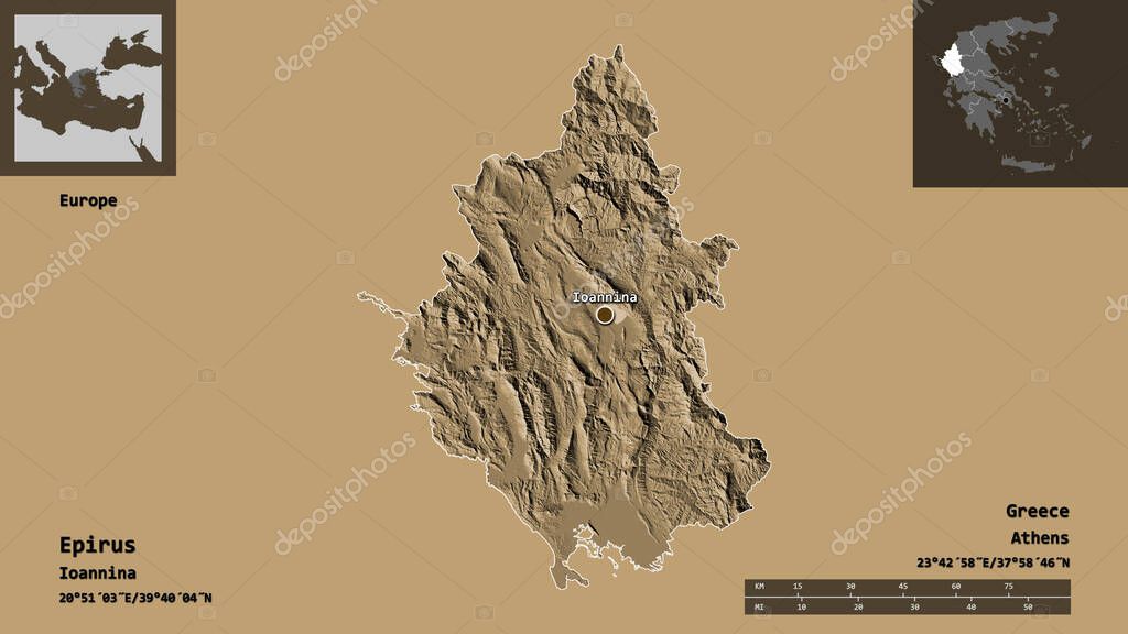 Forma de Epiro, administración descentralizada de Grecia, y su capital ...