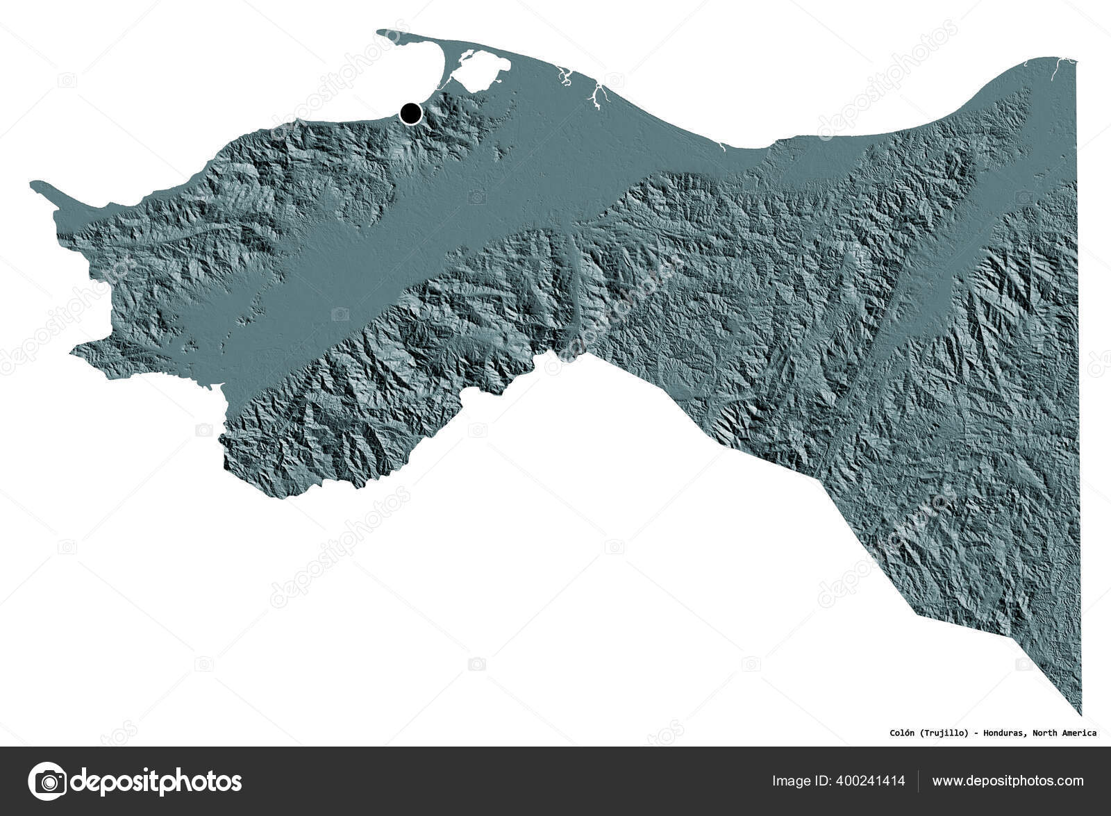 Shape Colon Department Honduras Its Capital Isolated White Background ...