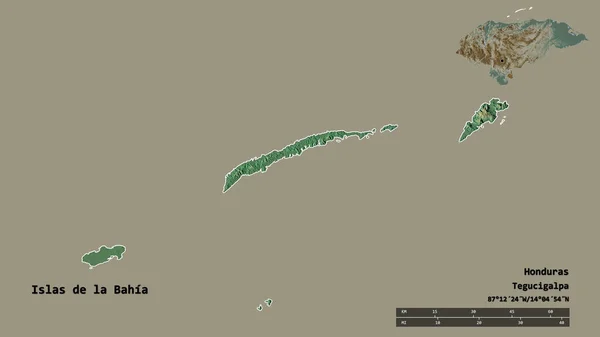 Forma de las Islas de la Bahía, departamento de Honduras, con su ...