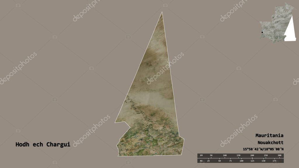 Forma de Hodh ech Chargui, regi n de Mauritania, con su capital aislada ...