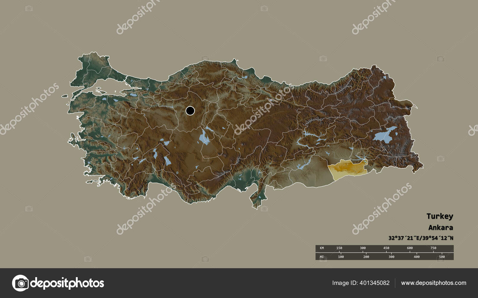 Capital Of Turkey Map