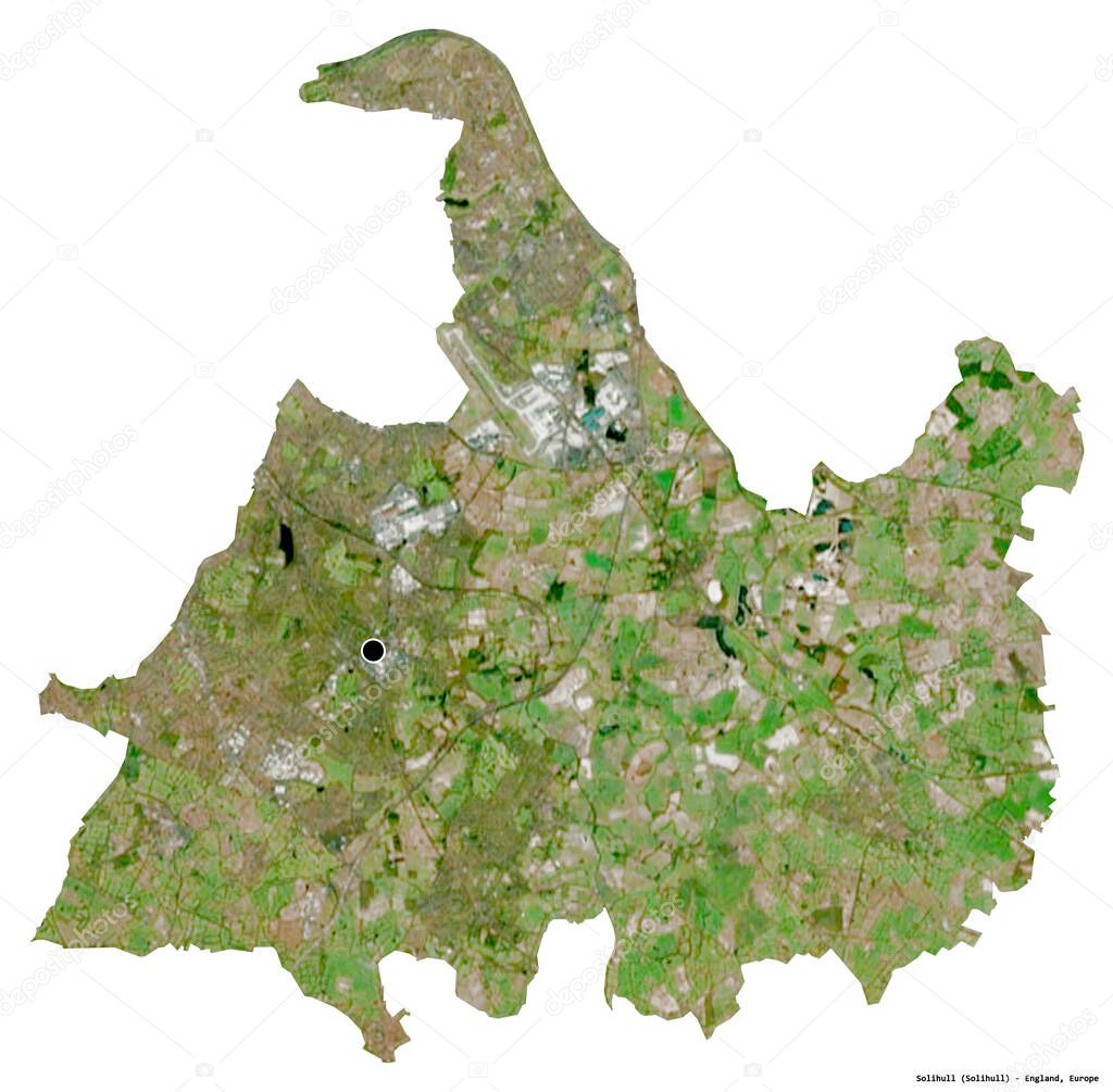 Forma de Solihull, autoridad unitaria de Inglaterra, con su capital ...