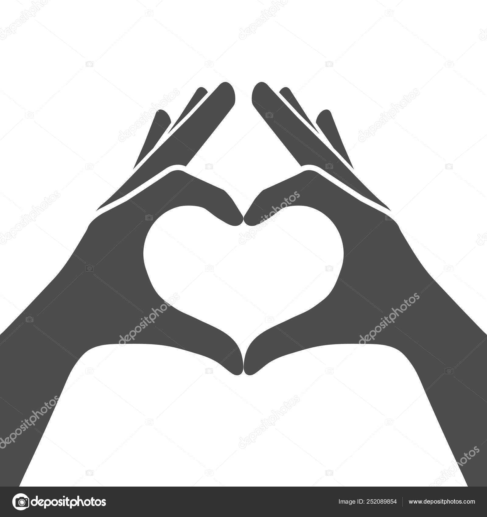 Menneskelig Hjerte Silhuett Vektor An Abstract Vector Icon Of A