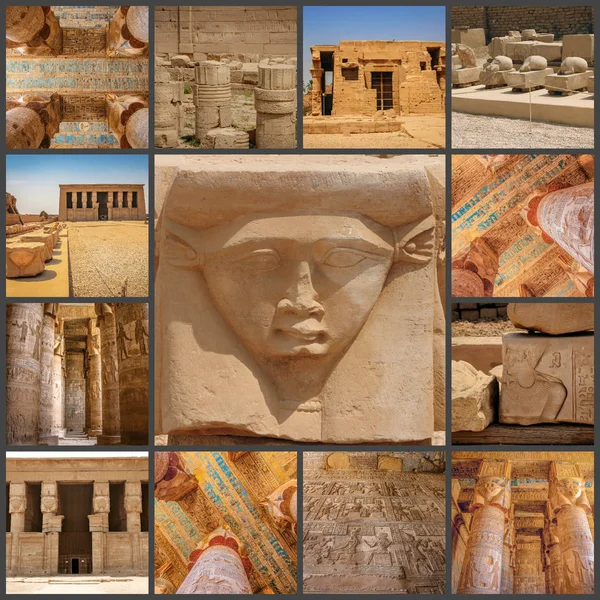 Karnak temple collage Stock Photos, Royalty Free Karnak temple collage ...