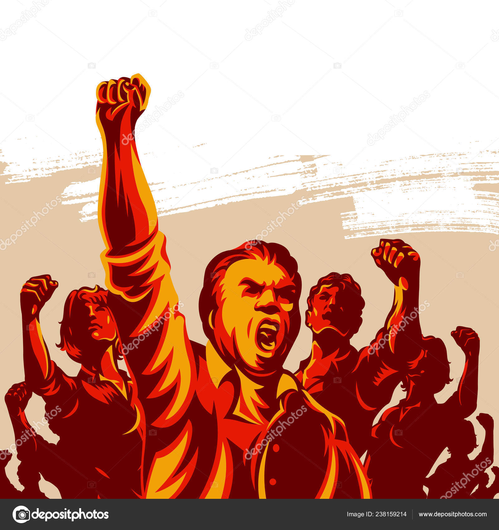 Vintage Propaganda Poster Specific Communist Style Stock Vector by ...