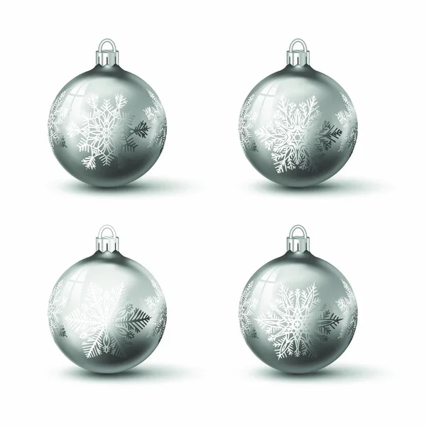 White christmas ornaments Stock Photos, Royalty Free White christmas ...