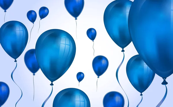 Globos azules imágenes de stock de arte vectorial | Depositphotos