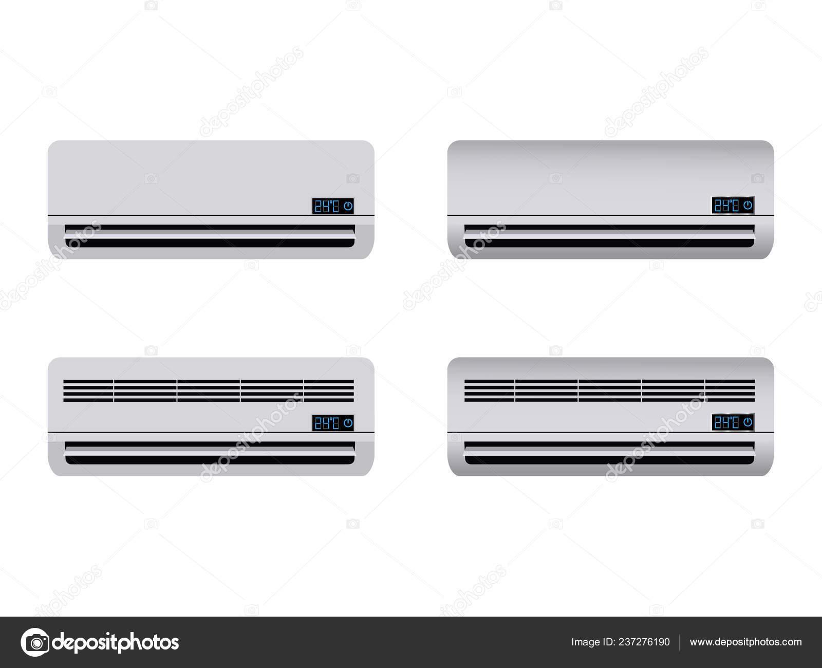 Air conditioner indoor unit - vector illustration or graphic design ...