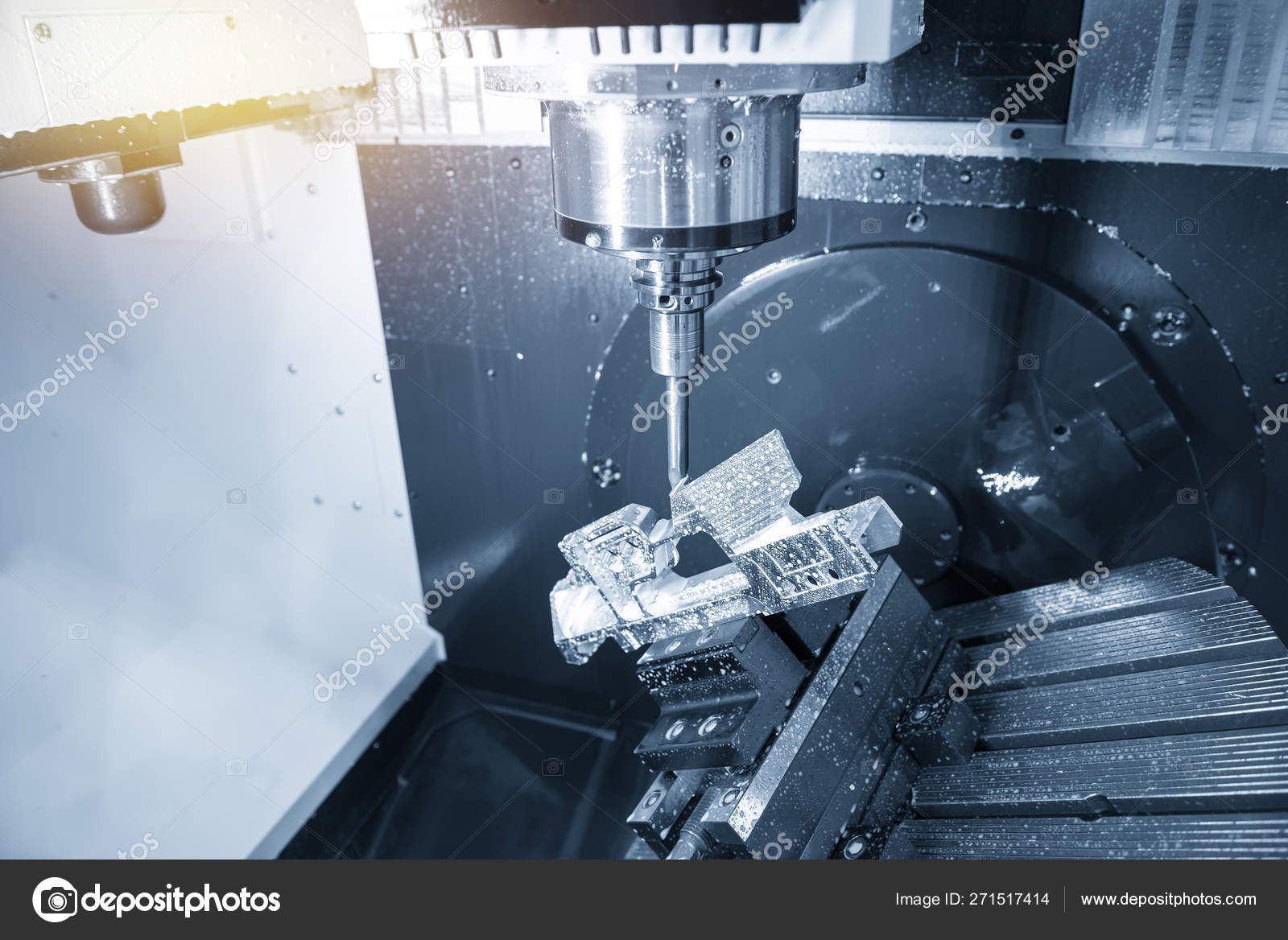The 5-axis machining centre . Stock Photo by ©Pixel_B 271517414