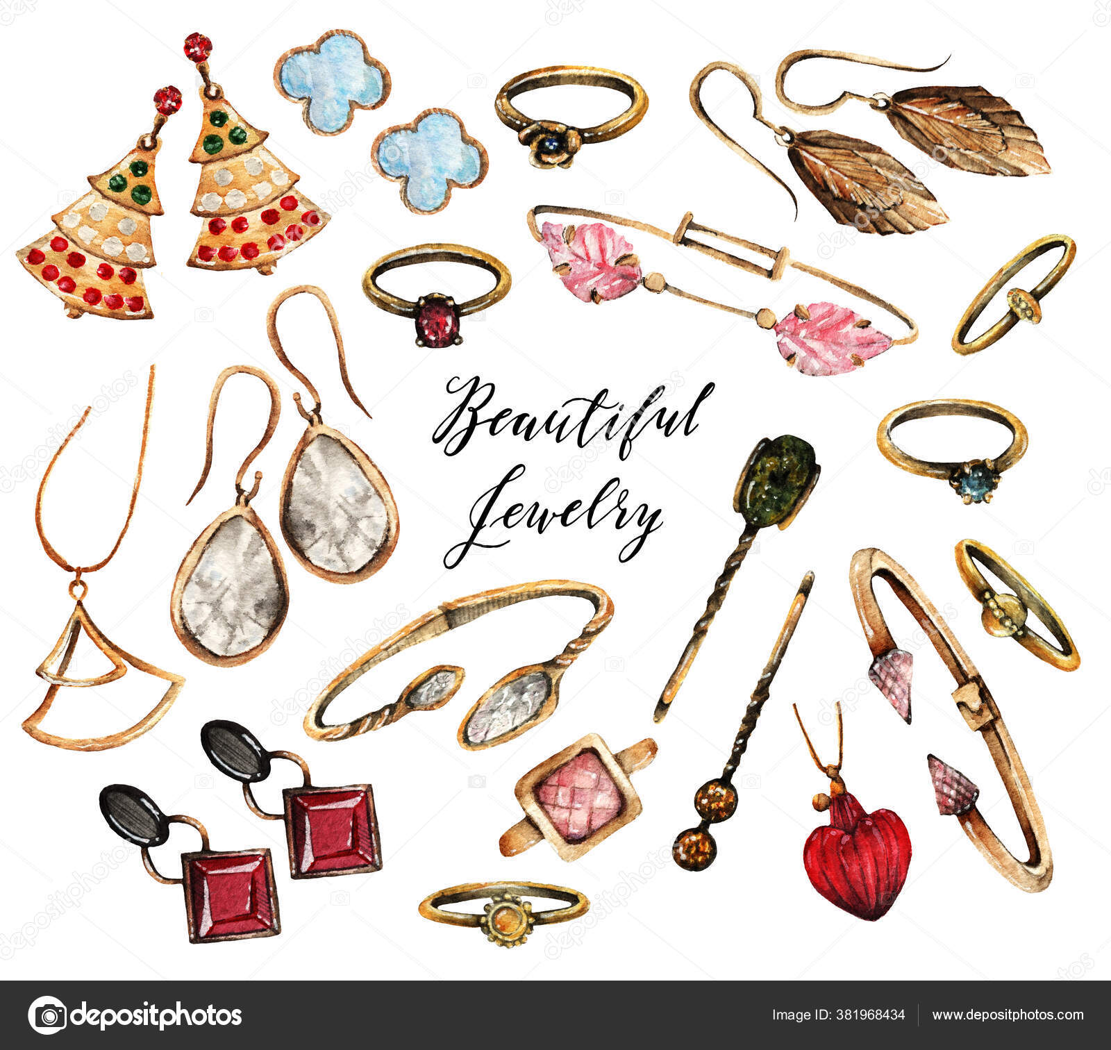 Jewelry Fashion Illustration