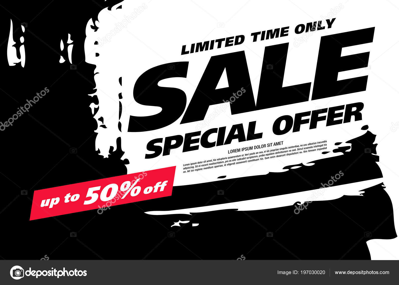 Limited time only sale banner Stock Vector by ©Igor_Vkv 197030020
