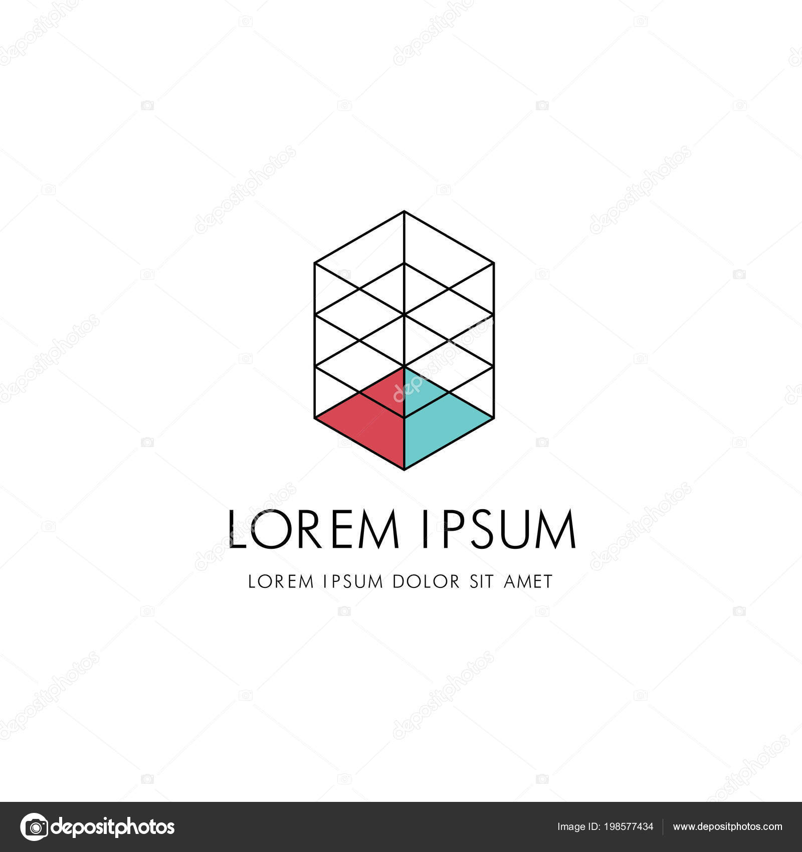 Creative Architectural Logo Color Elements Concept Design Vector ...
