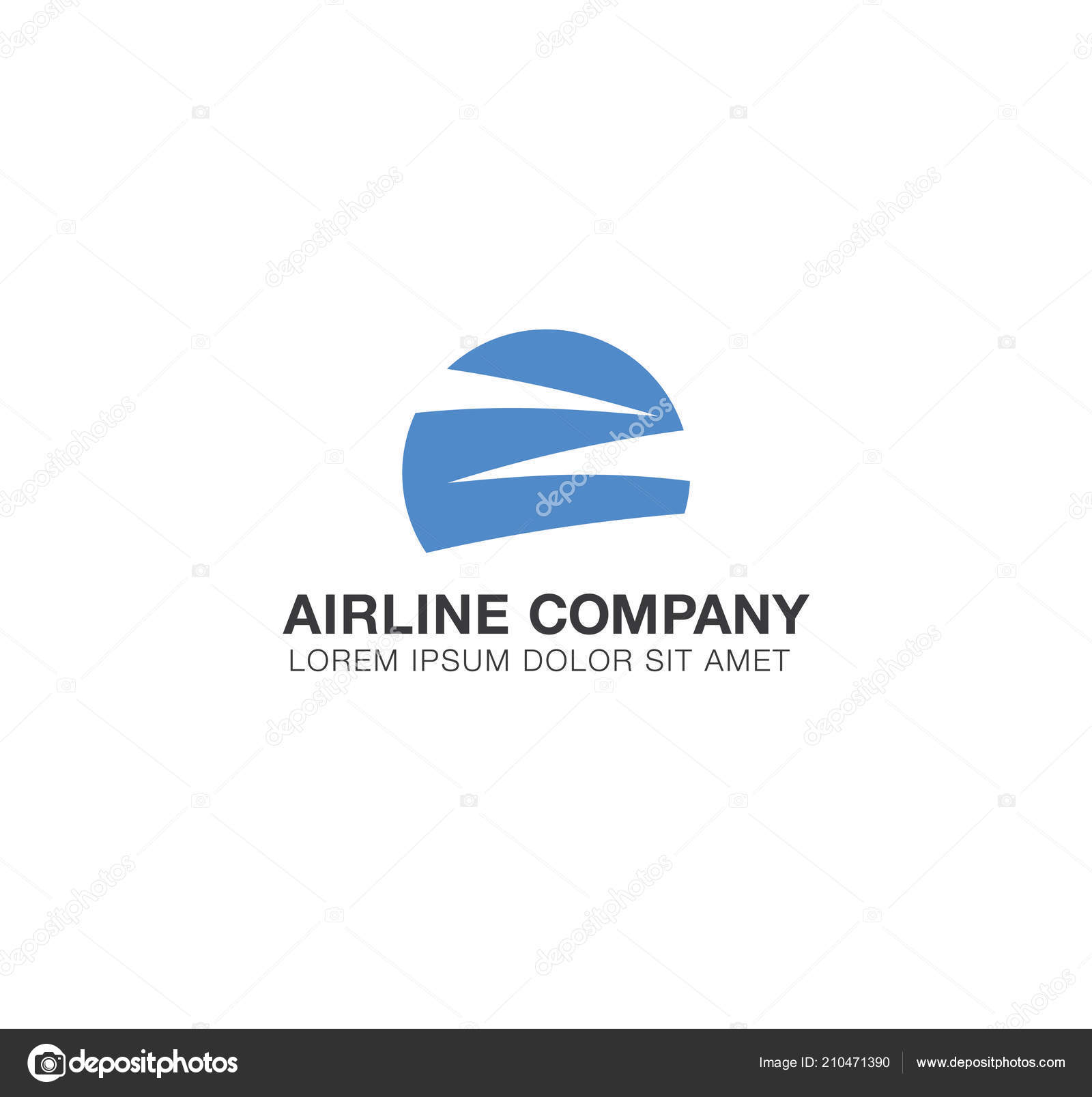 Airlines Logo Template Design Vector Illustration — Stock Vector © Igor ...