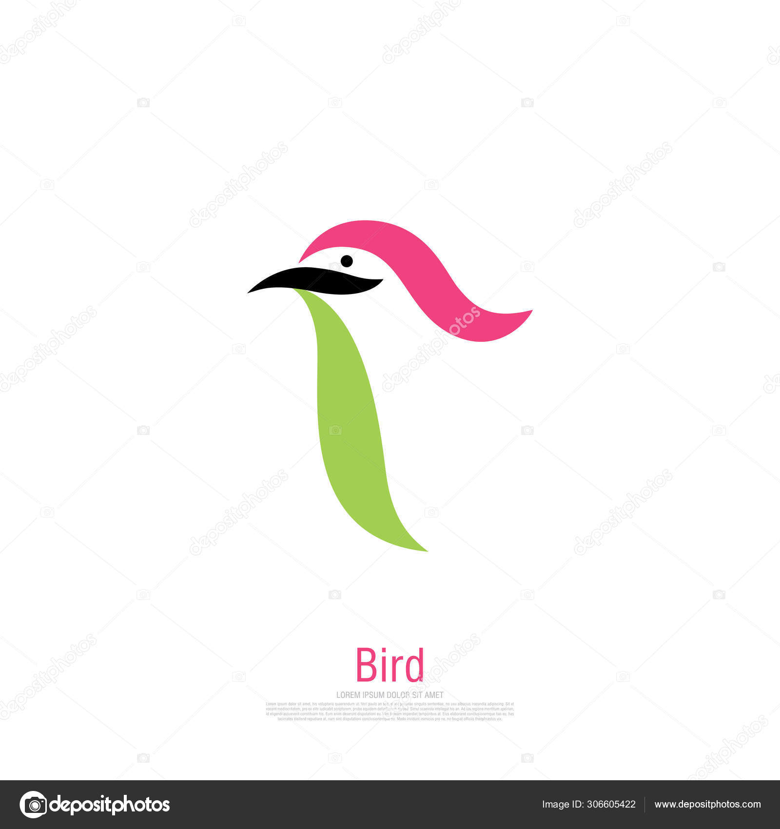 Bird Corporate Logo Bird Icon Design Vector Illustration Stock Vector ...