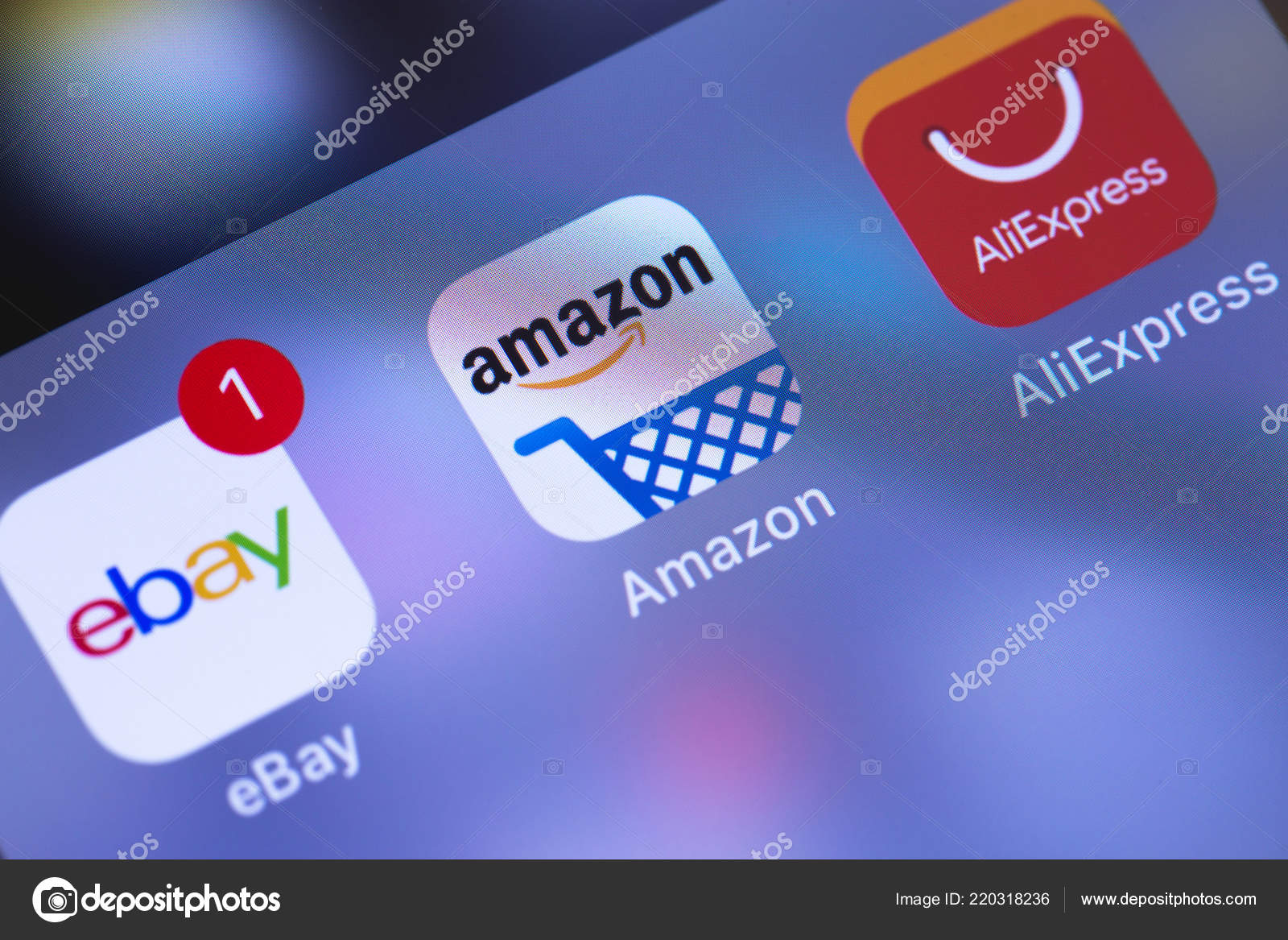 Smartphone Icons Social Media Ebay Amazone Aliexpress Application ...