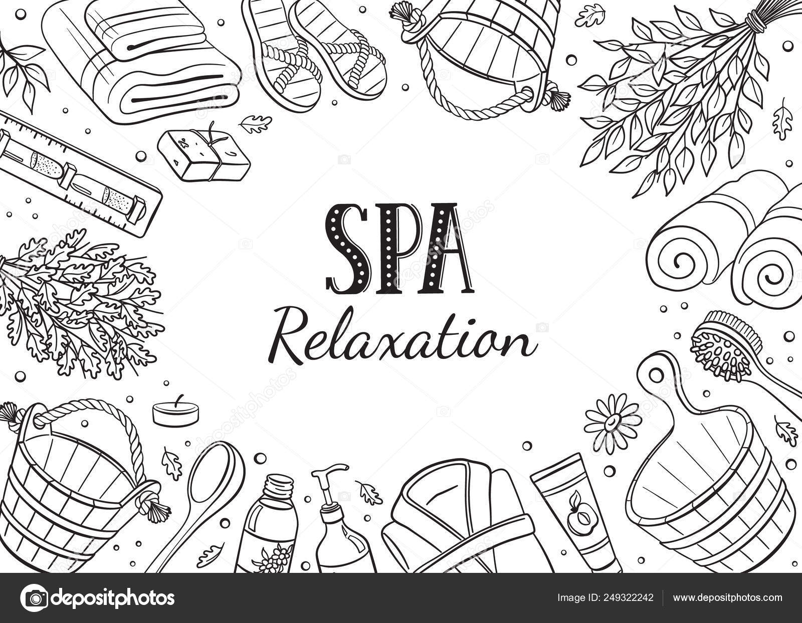 Sauna hand drawn Stock Vector Image by ©ollymolly #249322242