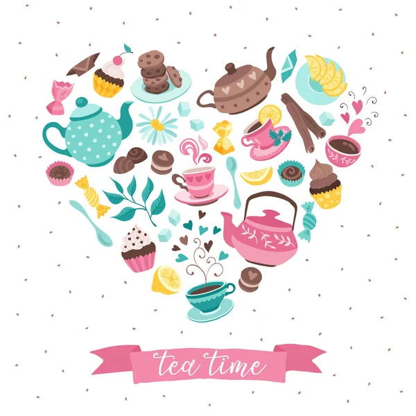 Tea time poster Stock Vector by ©ollymolly 93298832