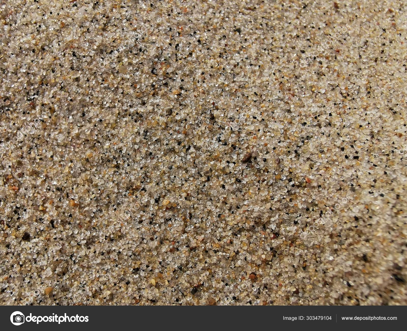 Sand texture close-up. Macrophotography. Small particles of different ...