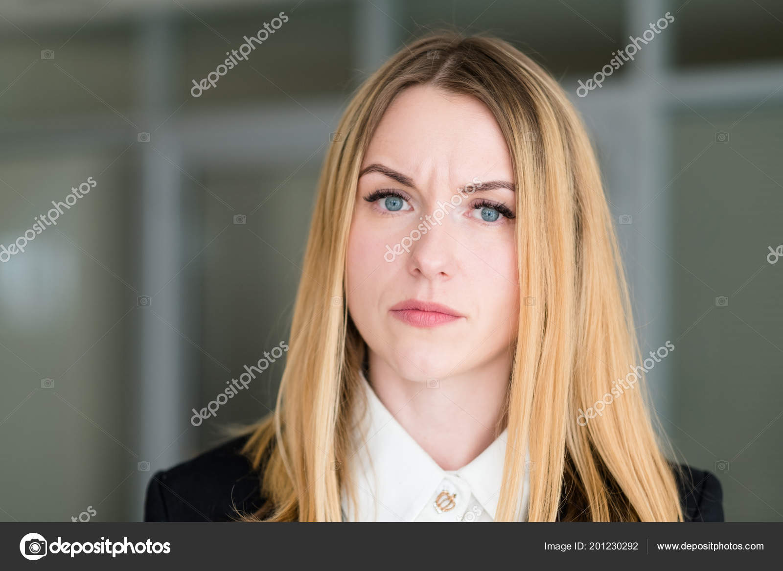 Emotion face woman quizzical inquiring look Stock Photo by ©golubovy ...