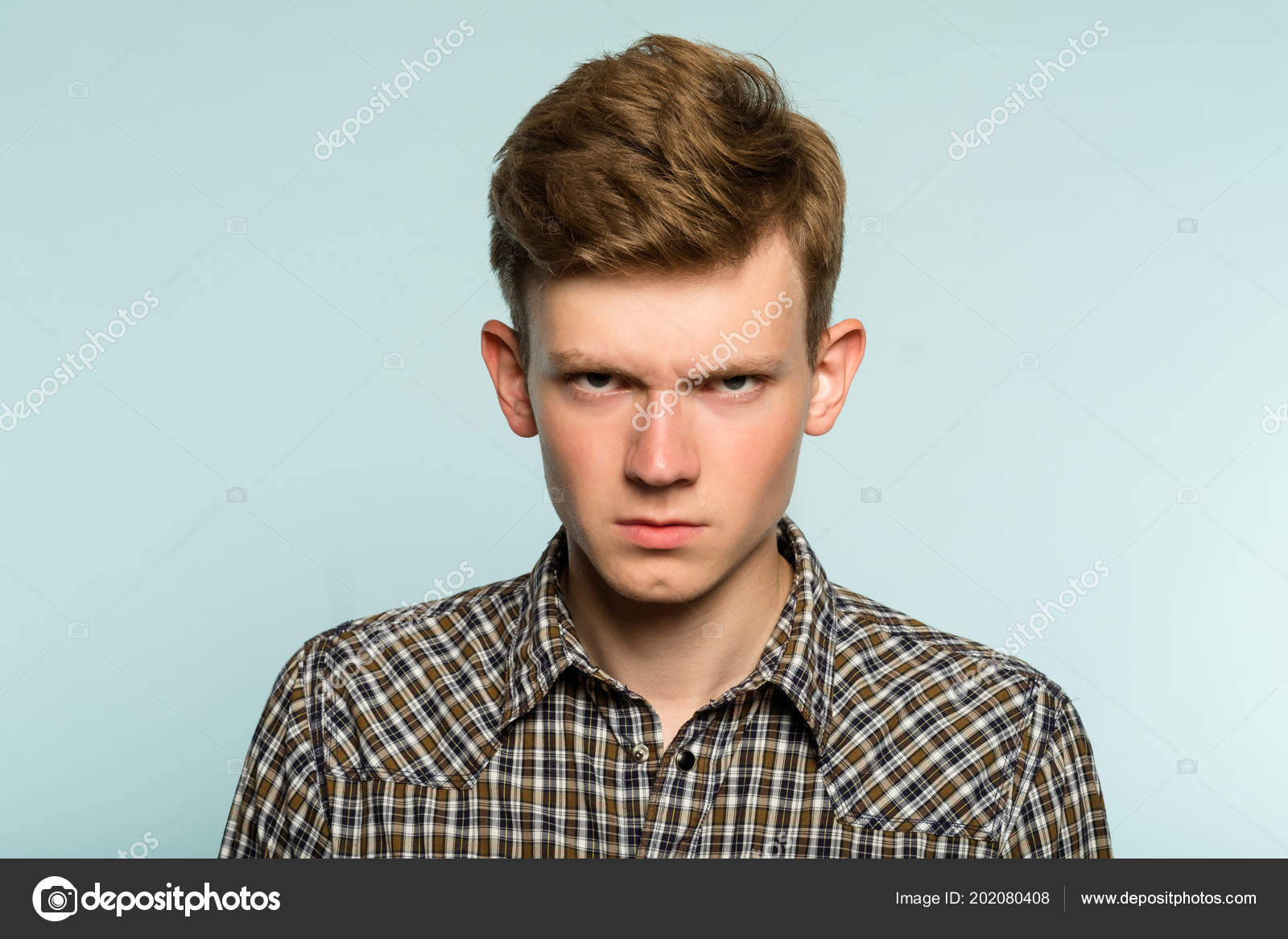 Threatening intimidating man disrespect emotion Stock Photo by ...