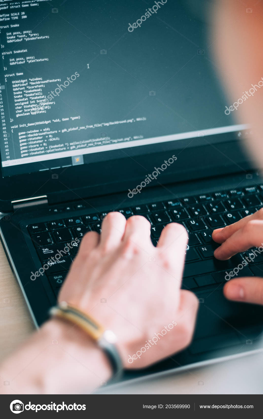 Programmer code laptop web developer designing — Stock Photo © golubovy ...
