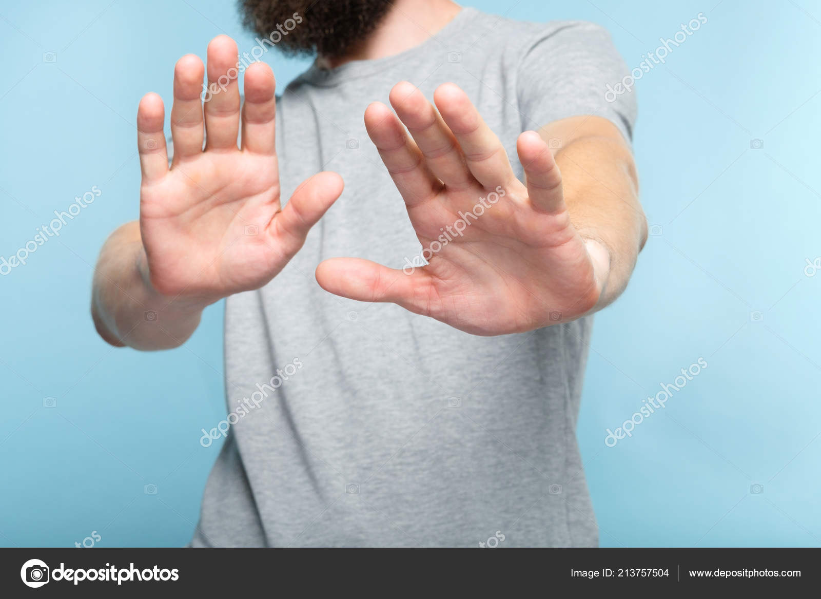 Hand Pushing Someone Away