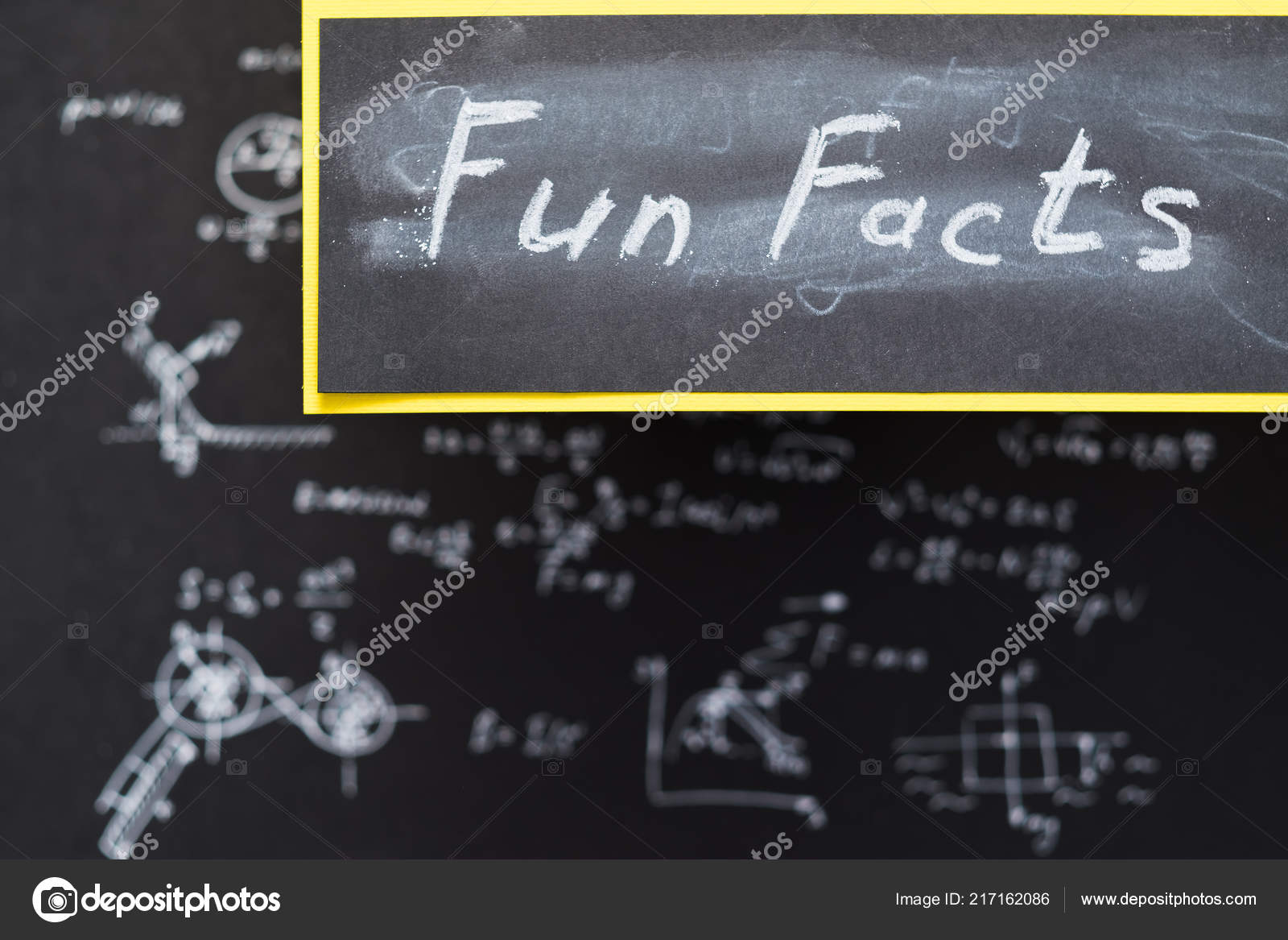 Fun facts physics calculation theory proof formula Stock Photo by ...