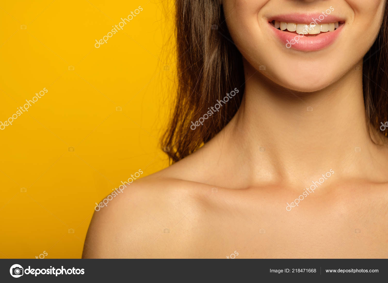 Emotion face smile woman teeth dentist oral health ⬇ Stock Photo, Image ...
