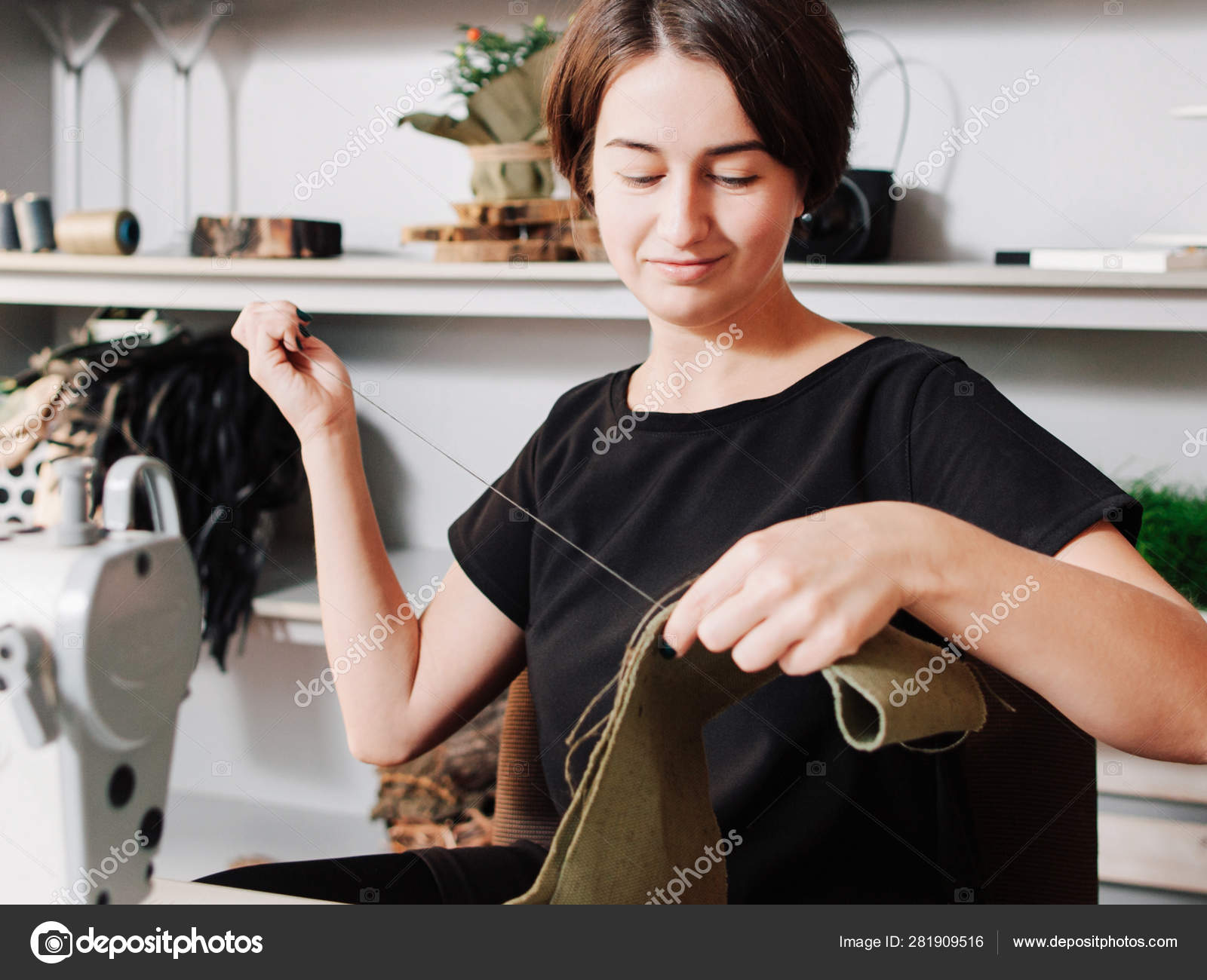Seamstress professional career lady sewing Stock Photo by ©golubovy ...