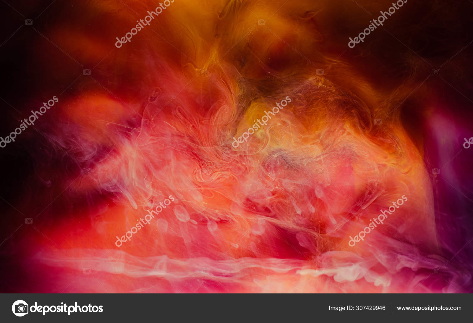Fuming gas background magic fire flames multicolor Stock Photo by ...