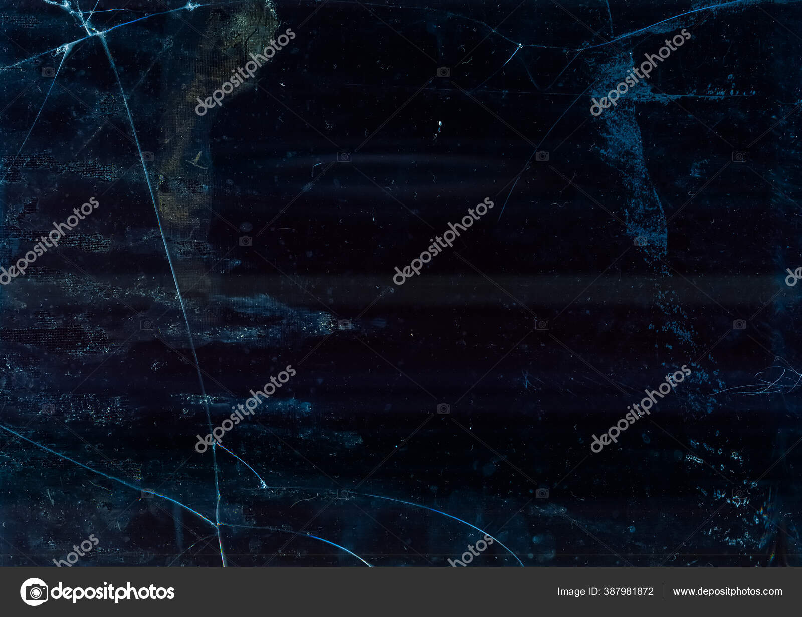 Dirty broken glass damaged screen dust scratches Stock Photo by ...