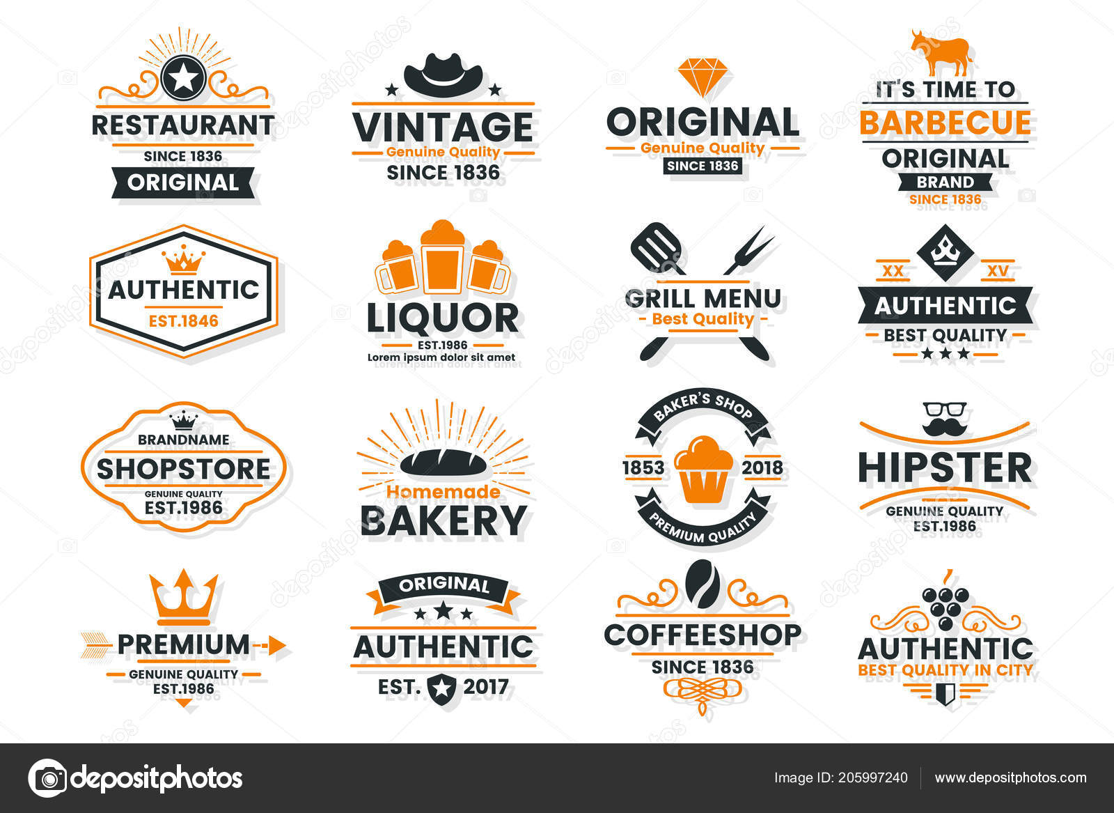 Vintage Retro Vector Logo Banner Poster Flyer Stock Vector Image by ...