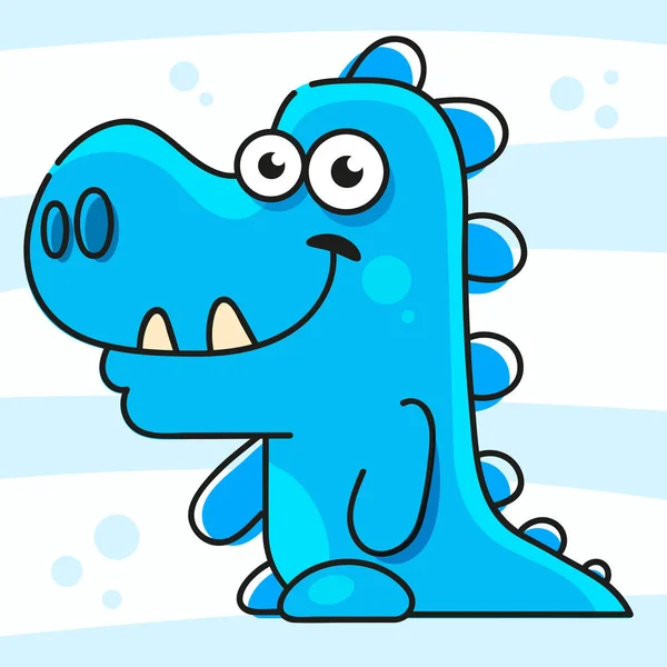 Dinossauro azul Stock vektory, Royalty Free Dinossauro azul Ilustrace ...