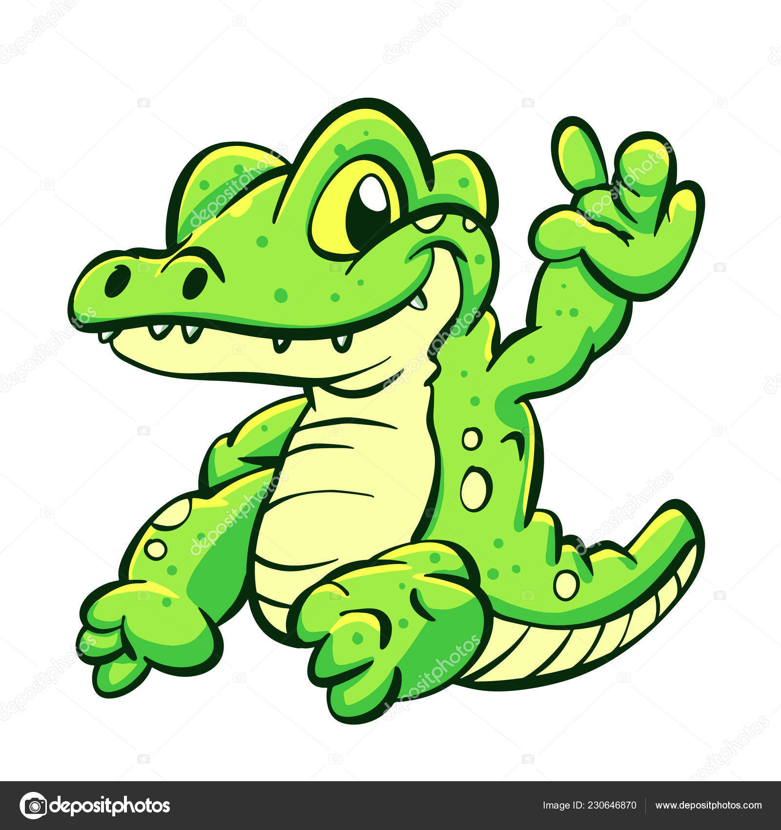 Baby Alligator Cartoon Hello — Stock Vector © Milesthone #230646870 Baby Alligator Cartoon Hello — Stock Vector © Milesthone #230646870
