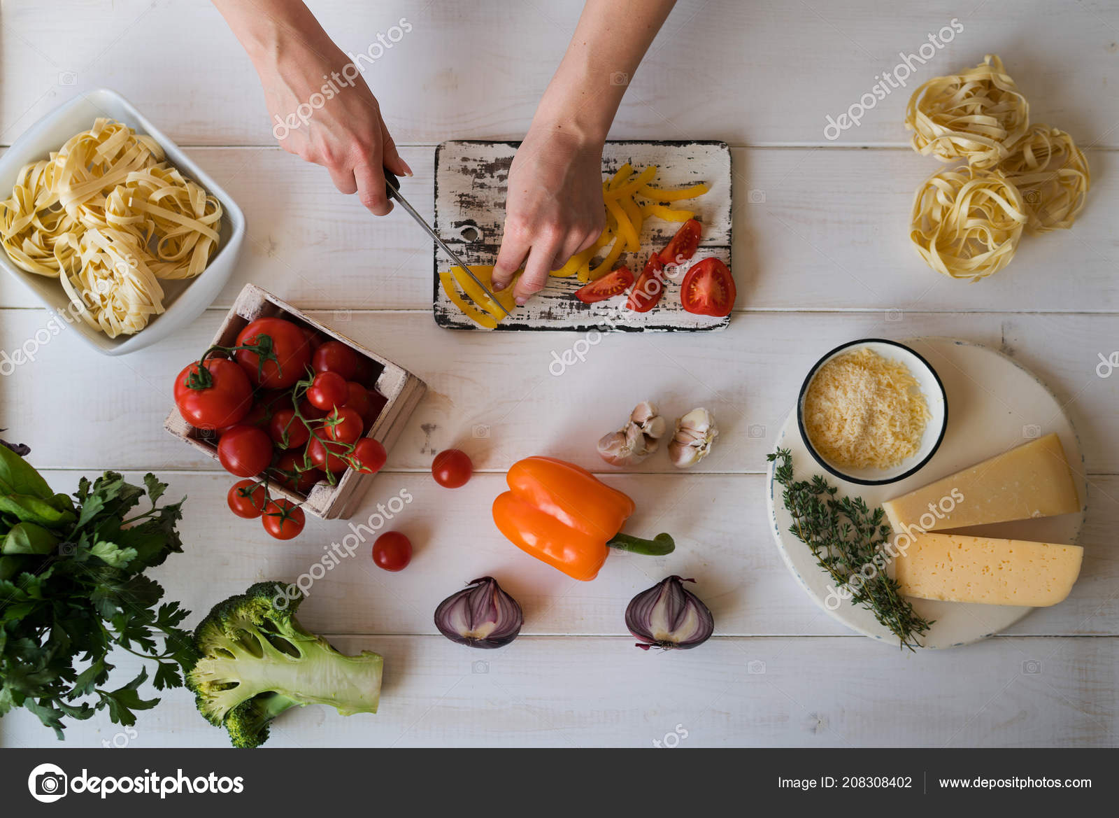 Kitchen Counter With Food