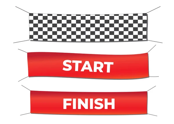 Start Finish Textile Banners Vector Set Flag Sport Race Competition ... Start Finish Textile Banners Vector Set Flag Sport Race Competition ...
