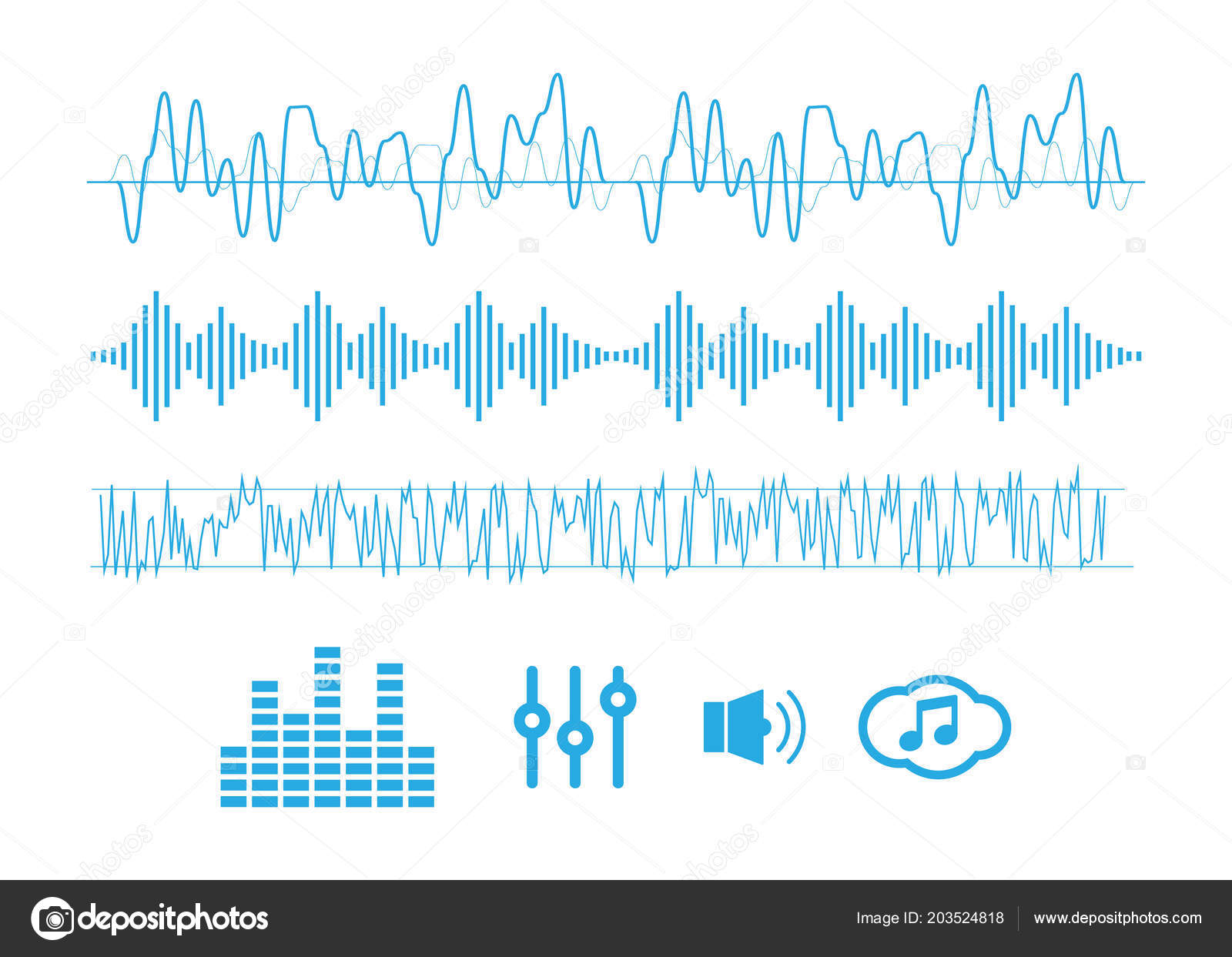 Signal Wave Set Analog Signals Digital Sound Waves ⬇ Vector Image by ... Signal Wave Set Analog Signals Digital Sound Waves ⬇ Vector Image by ...