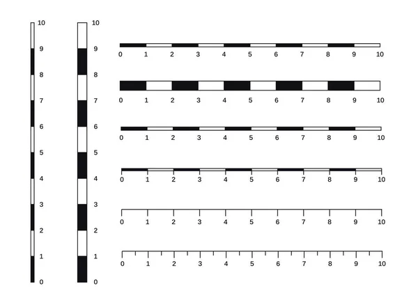 Map scales graphics for measuring distances. Scale measure map vector ...