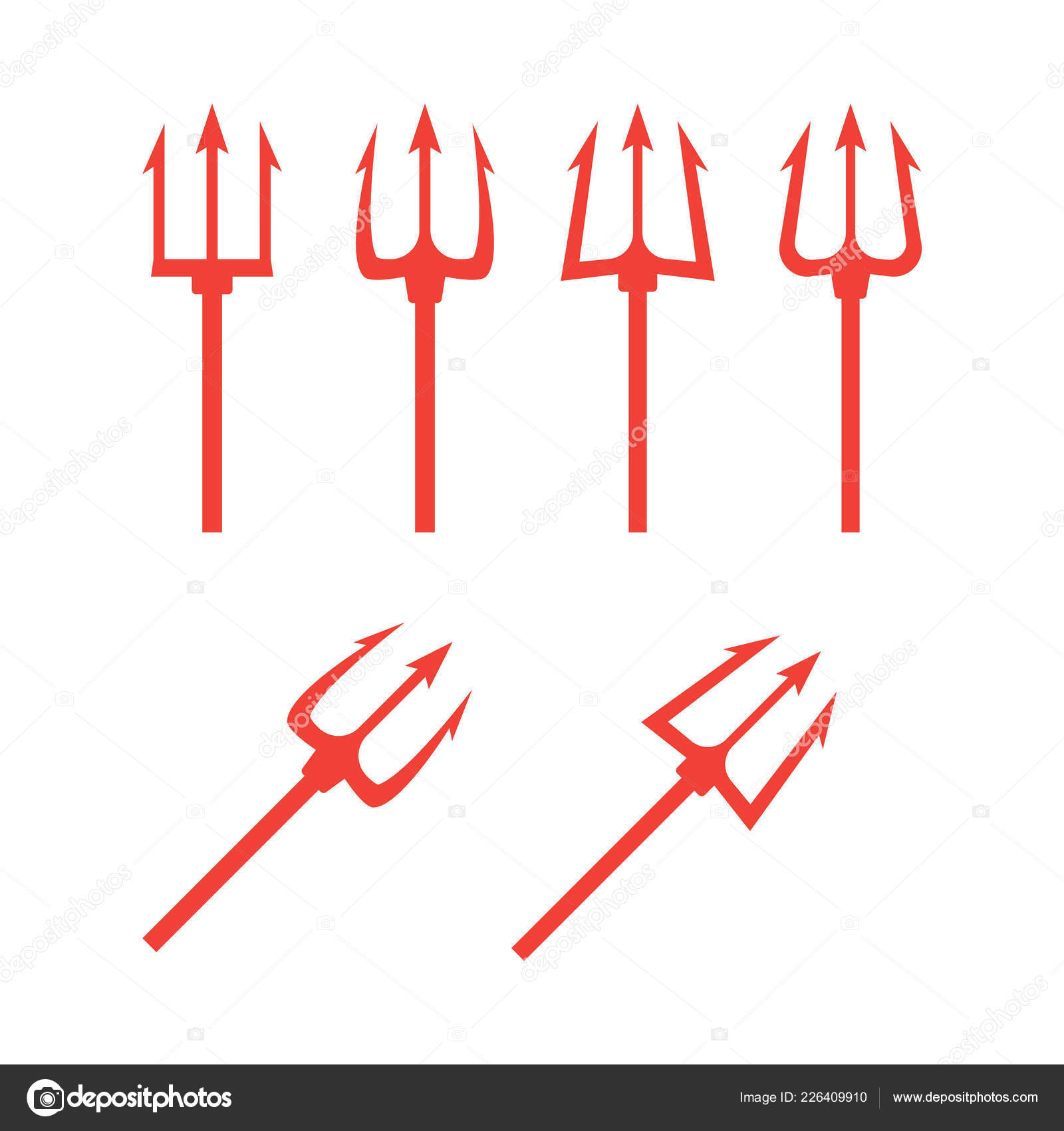 Red Pitchfork Clip Art