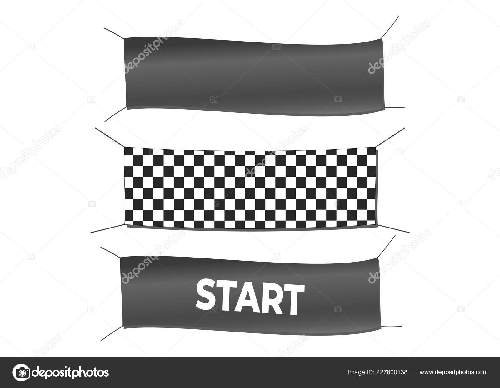 Start Finish Textile Banners Vector Set Flag Sport Race Competition ... Start Finish Textile Banners Vector Set Flag Sport Race Competition ...