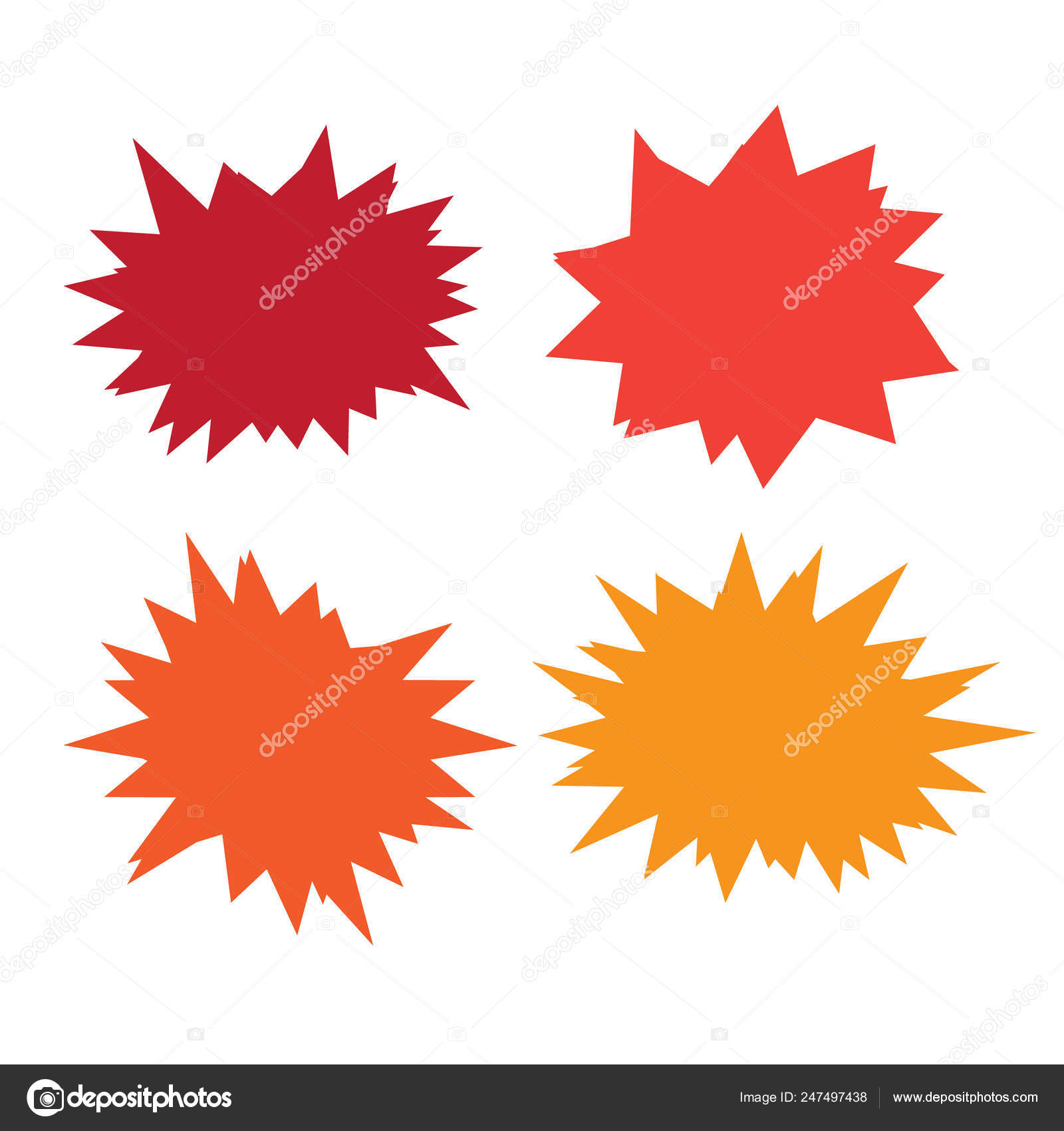 Conjunto de estrellas vectoriales, insignias de explosión solar ...