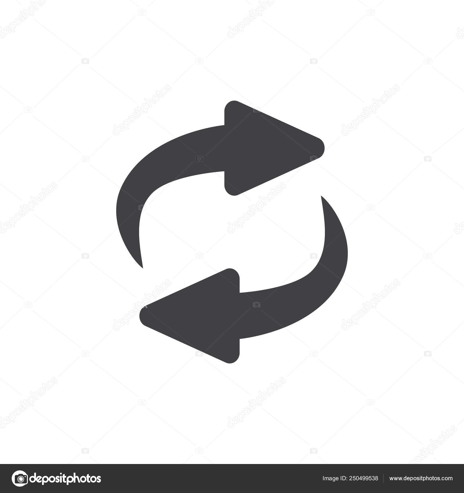 Exchange Icon Illustration Flip Turn Arrow Reverse Sign Stock Vector by ©myub 250499538