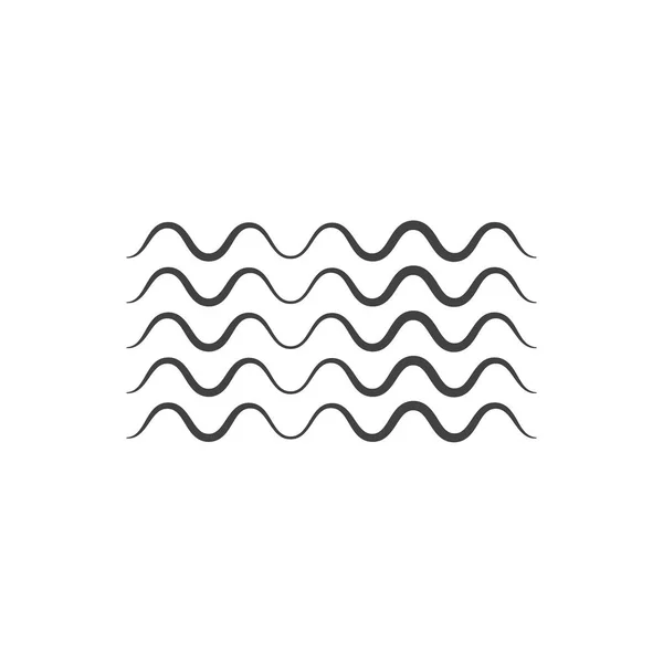 Waves outline icon, modern minimal flat design style. Wave thin line ...