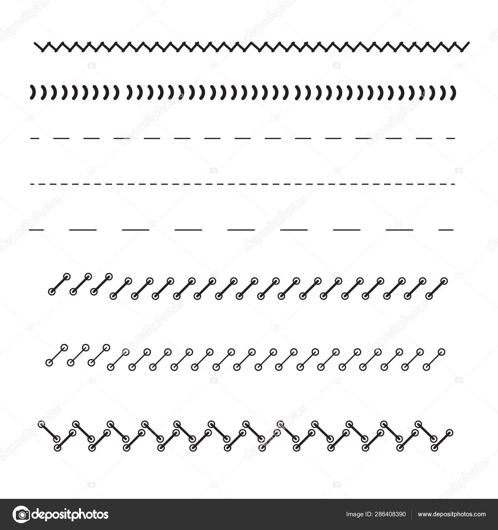 Sewing Stitches Vector