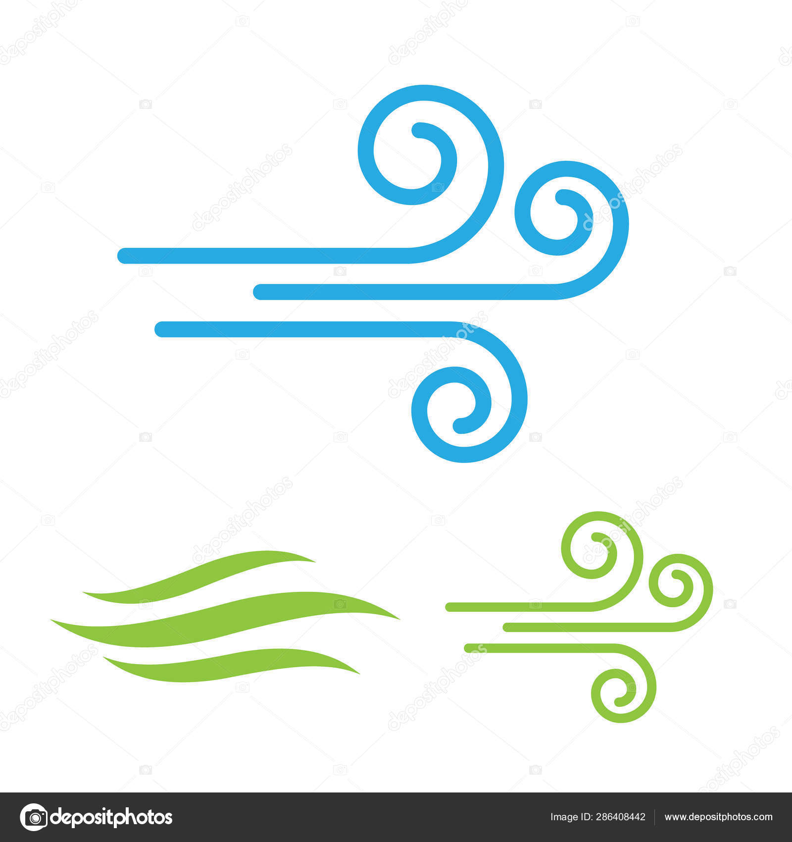 Wind icon Vector. Air icons vector set Stock Vector Image by ©myub ...