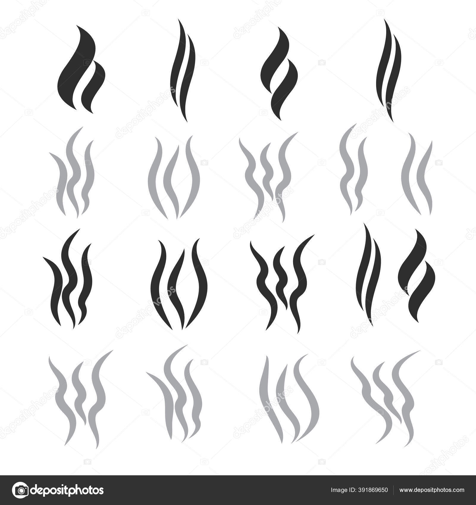 Hot Steam Vector Shapes Smoking Vector Icon Stock Vector Image by ©myub ...