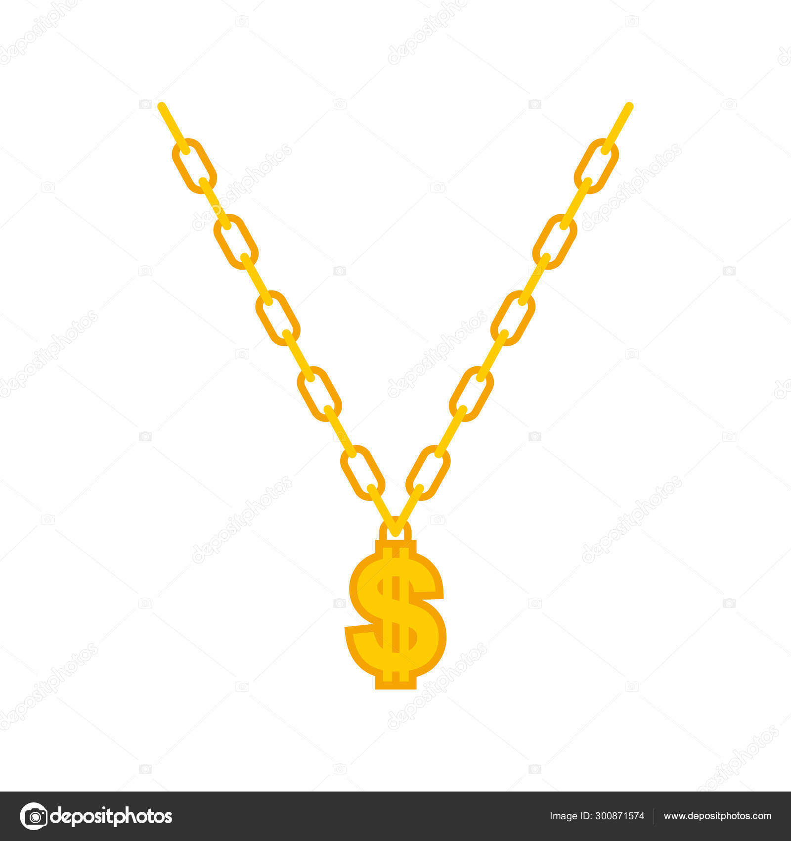 Chain Necklace Vector