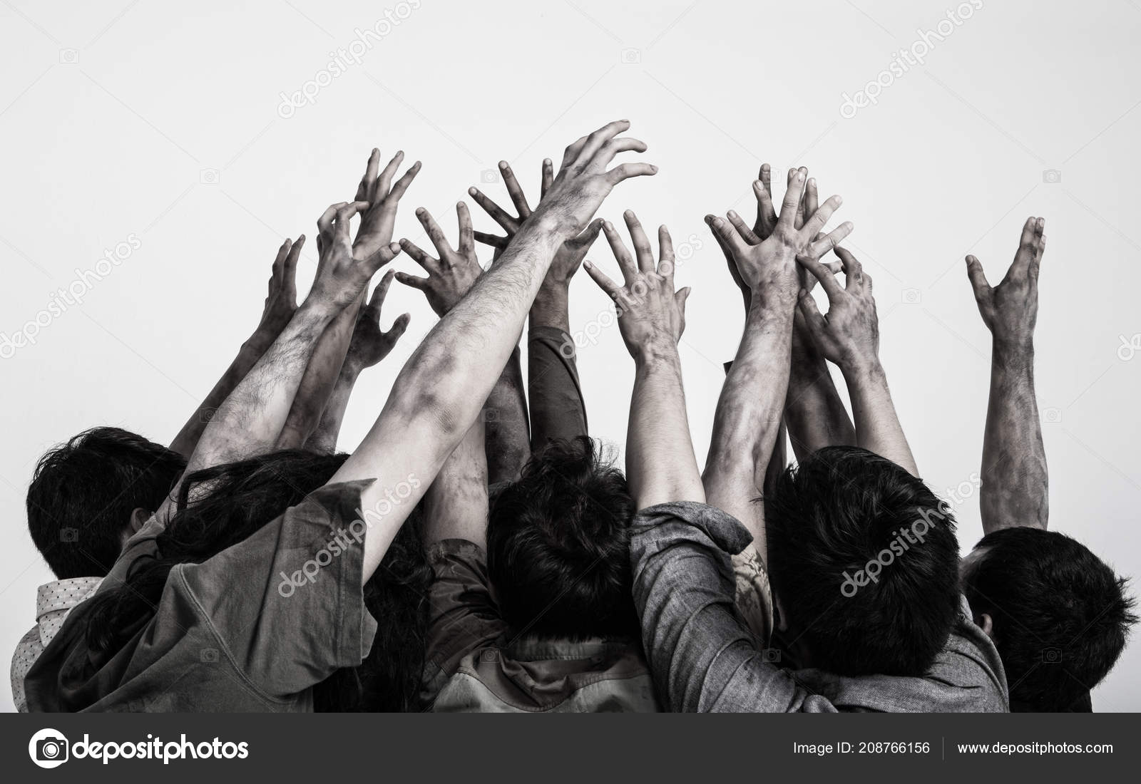 Zombie Hands Reaching Up